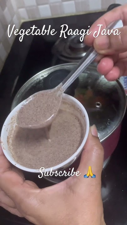 Raagi Java With Veggies 👌👌 - YouTube