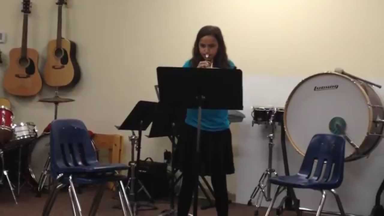 Hannah 5th Grade Trumpet Solo - YouTube