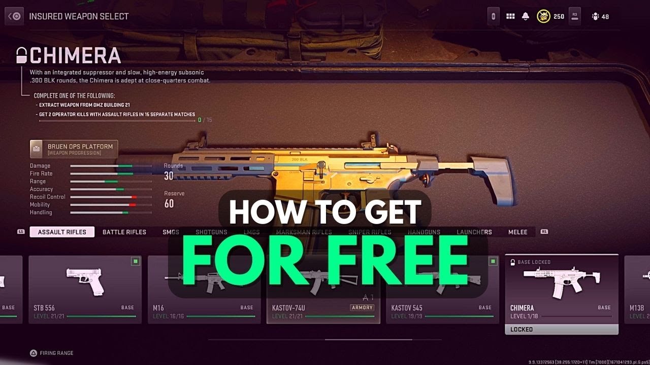 How to get Chimera New Weapon for FREE - DMZ Weapon Guide - Season 1 ...