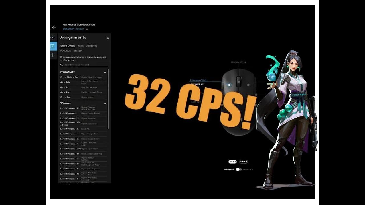 How to autoclick on VALORANT 30 cps with Logitech G hub - YouTube