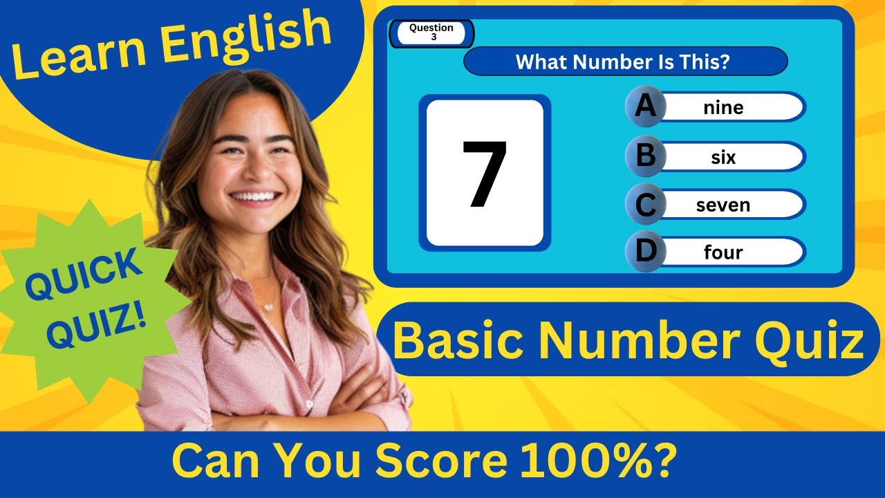 Test Your Basic English Number Skills! 🎯| Numbers 1-25 - YouTube