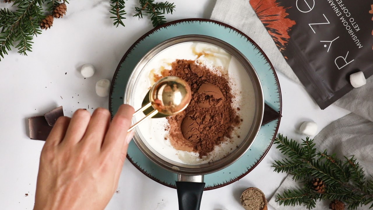 Mushroom Coffee Hot Cocoa (RYZE Recipe) - YouTube