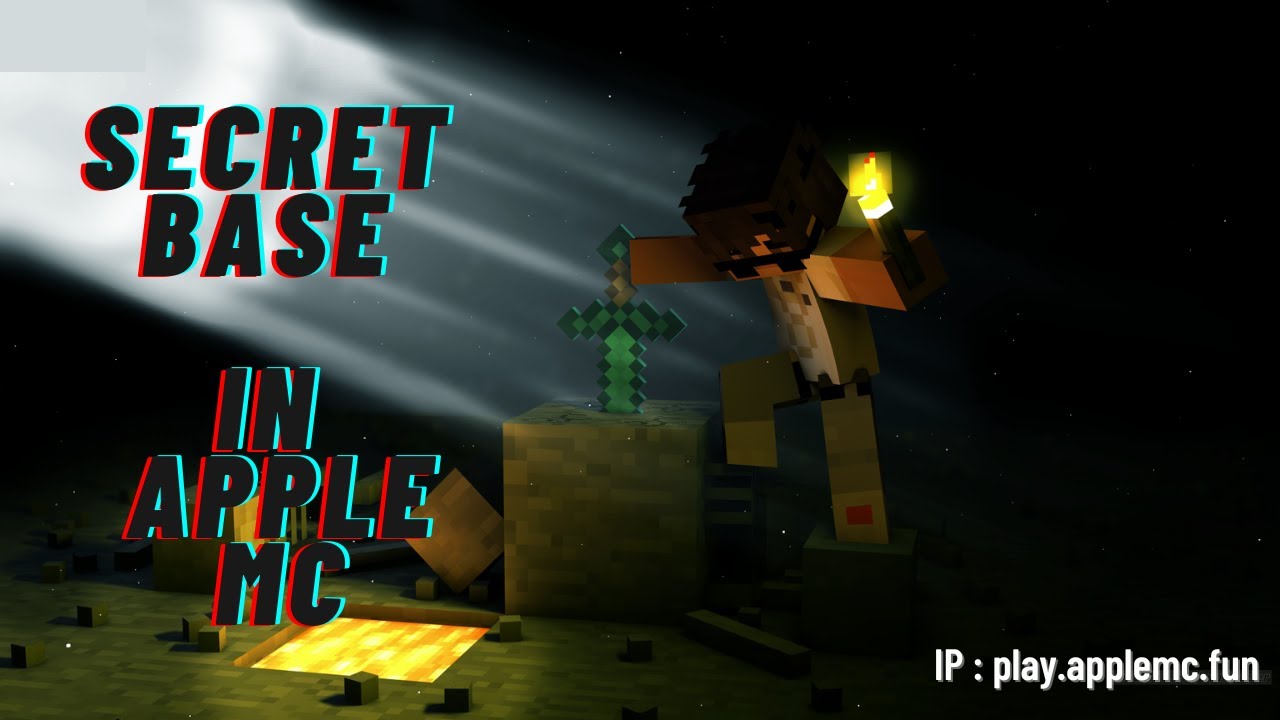 🍎SECRET BASE IN APPLE MC🍎| Apple Mc server| Minecraft - YouTube
