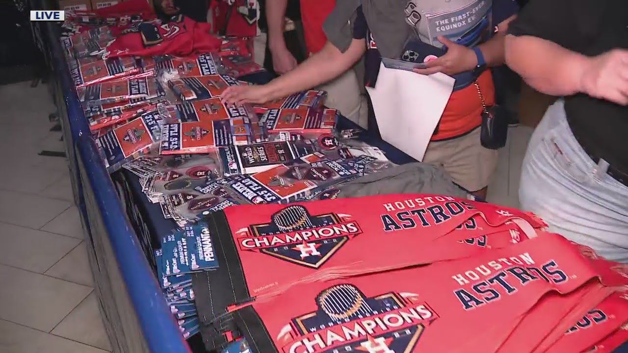 Astros Team Store open 24 hours for fans to grab swag - YouTube