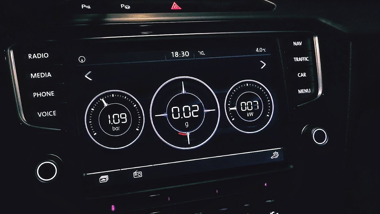 Performance Monitor w MiB2 High Harman VW Passat B8 / OBDeleven PRO ...