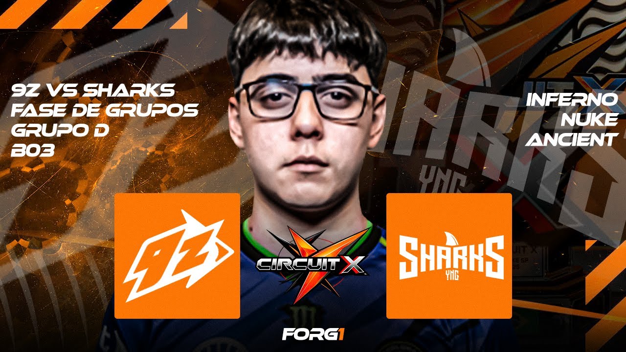 9Z vs SHARKS || Circuit X Retake São Paulo 2025 || GRUPO D || BO3 ...