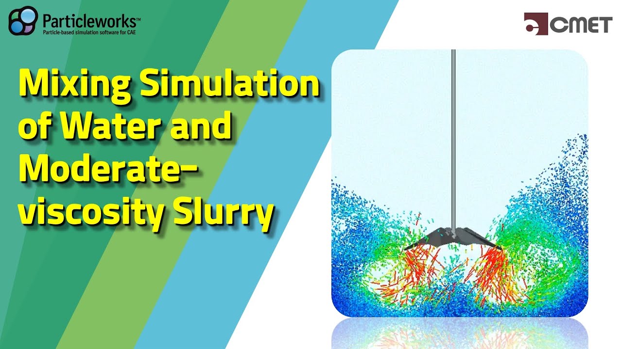 Mixing Simulation of Water and Moderate-Viscosity Slurry [Particleworks ...