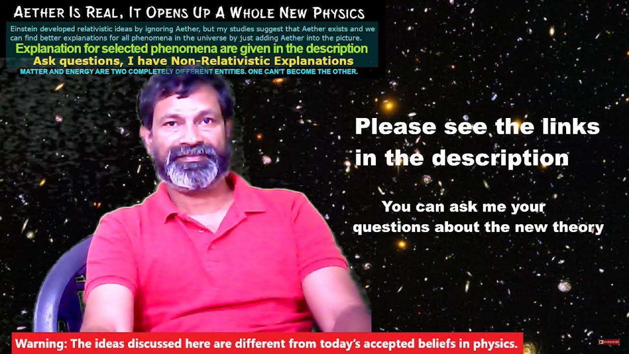 AETHER EXPLAINS EVERYTHING | Aether Is Real and Michelson–Morley ...