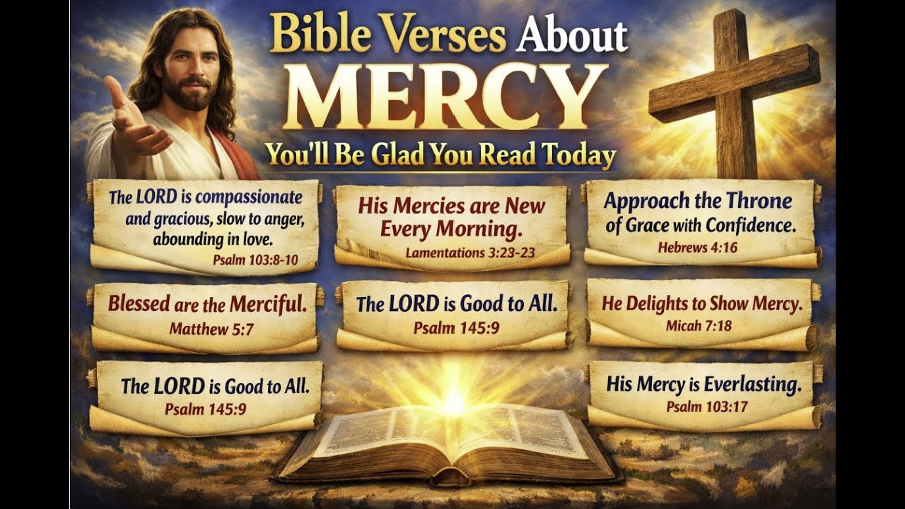 Bible Verses About Mercy You’ll Be Glad You Read Today - YouTube