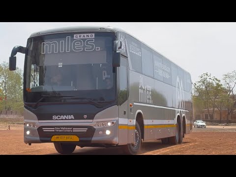 Gwalior’s MP-07 First Scania MetroLink Multiaxle AC SemiSleeper owned ...