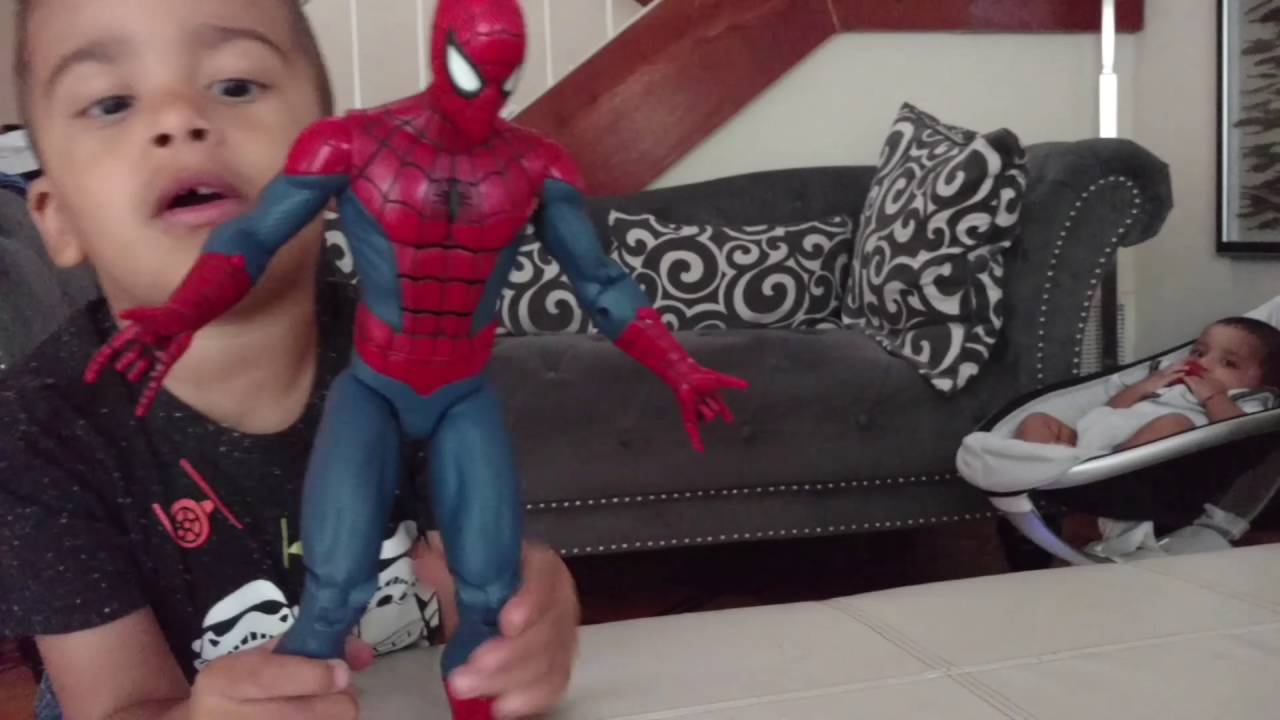 Spider-Man Talking Action Figure - 14'' H - YouTube