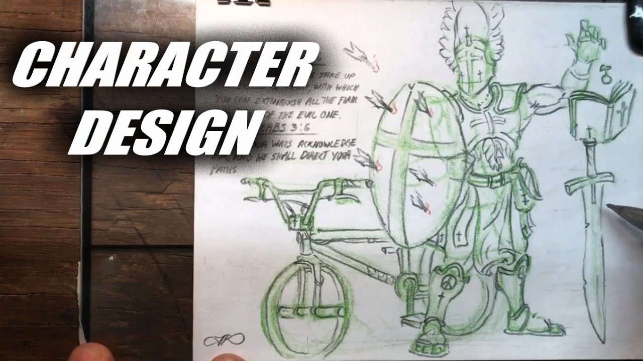 How To Draw A Knight Paladin (Character Design) & BMX Watch 746 - YouTube