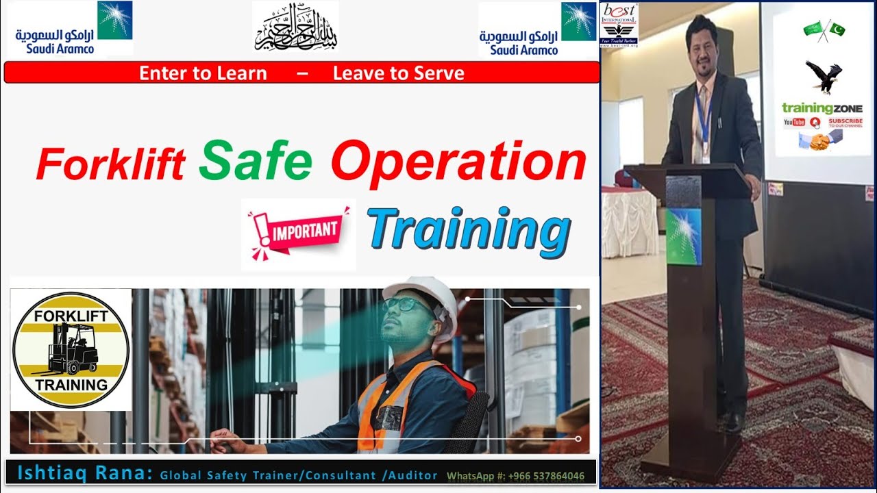 Saudi Aramco Forklift Safe Operation Training - YouTube
