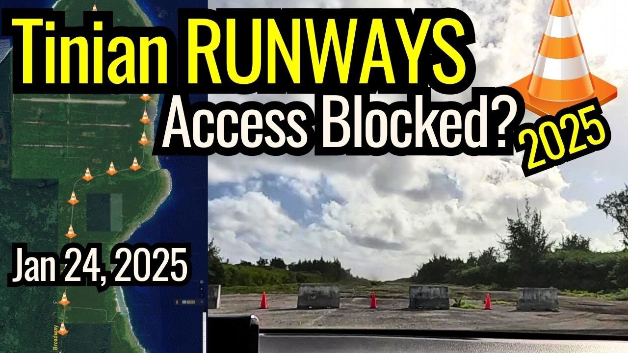 Update: Historic Runways on Tinian Island (Jan 24, 2025) - YouTube
