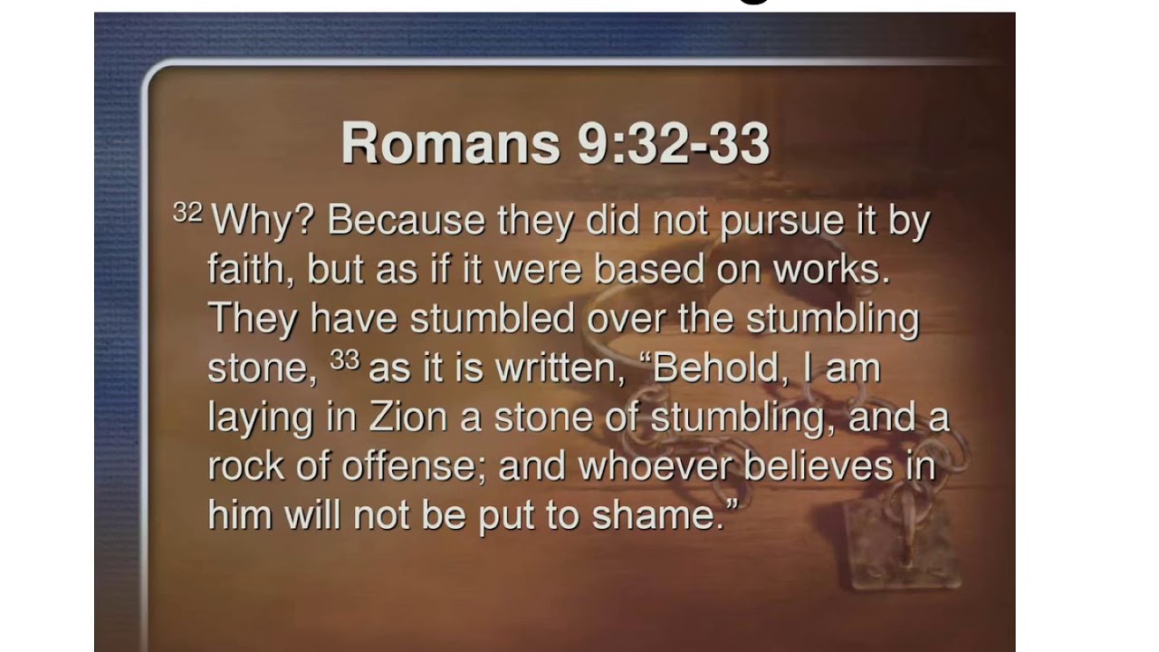 Jesus Christ: Stumbling Stone Pt 1 - YouTube