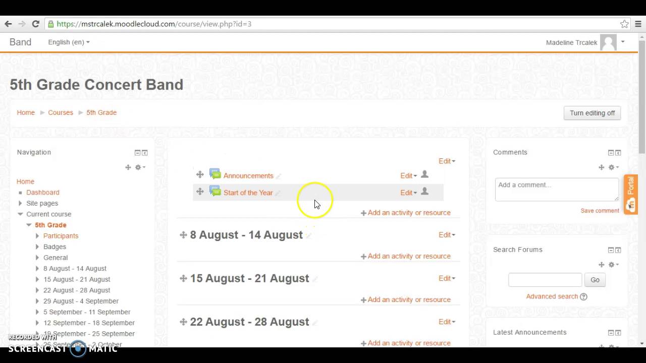 Moodle Basics for Teachers - YouTube