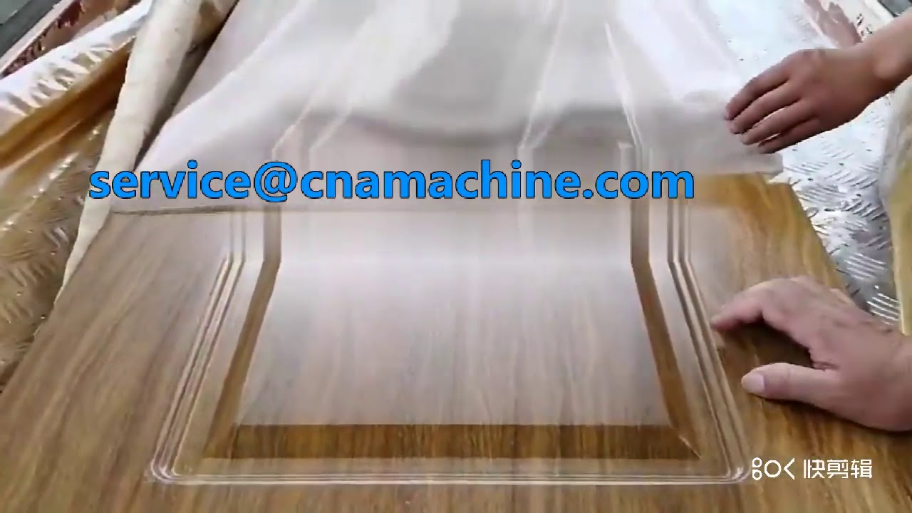 PVC film laminating machine on the door MDF panel vacuum membrane press ...