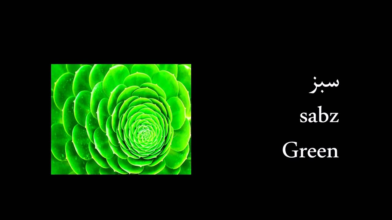 Farsi Dari lessons - colors آموزش زبان فارسی دری - YouTube