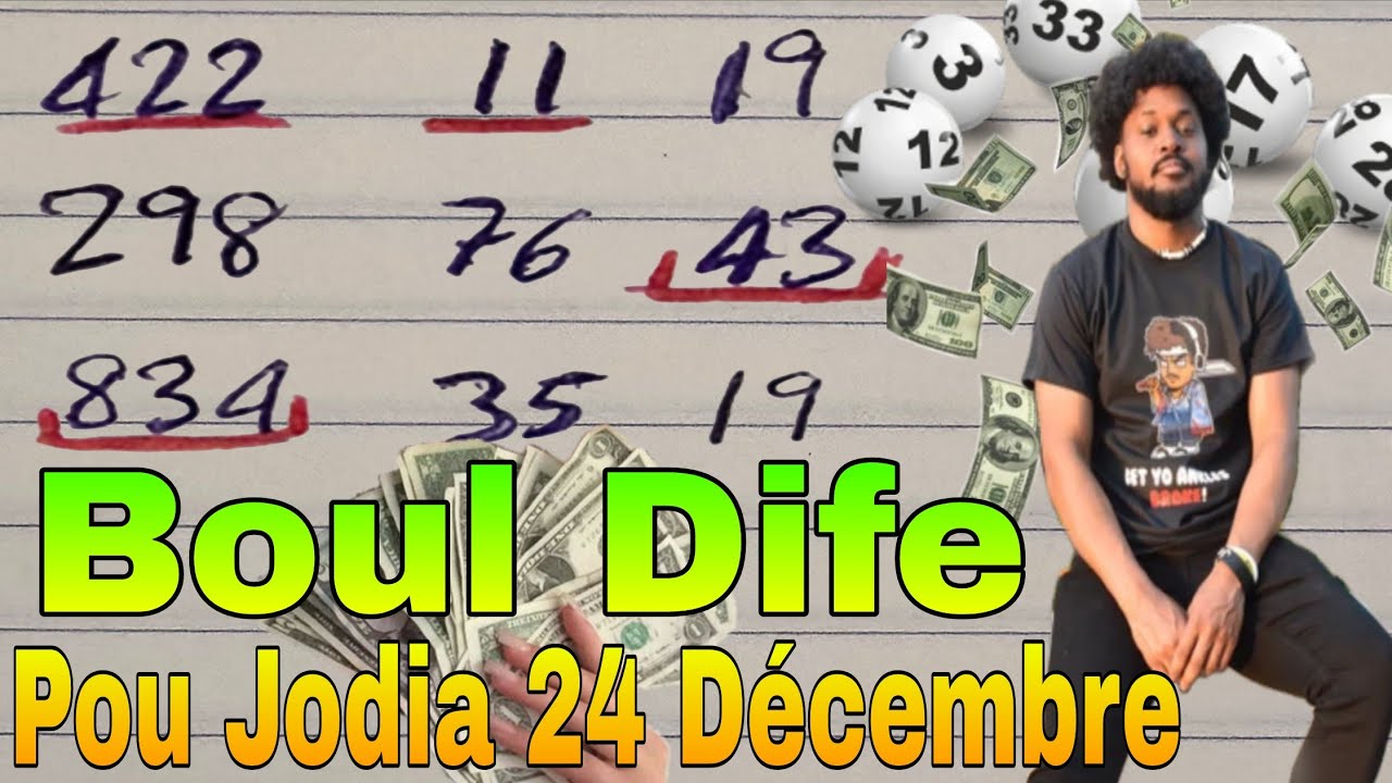 Boul Cho Pou Jodia 24 Décembre Boul dife 🔥 Croix du jour # ...