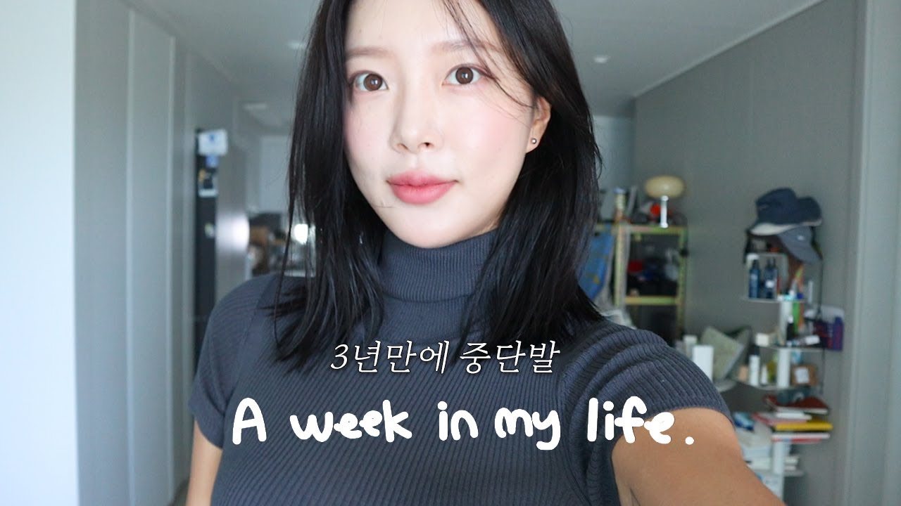Vlog 일상 브이로그 제주 막바지 여름 즐기기 3년만에 중단발 복귀 러닝 일주일 출근룩 아끼는 서귀포