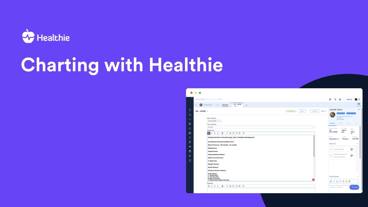 Healthie's Electronic Medical Charting System | Healthie - YouTube