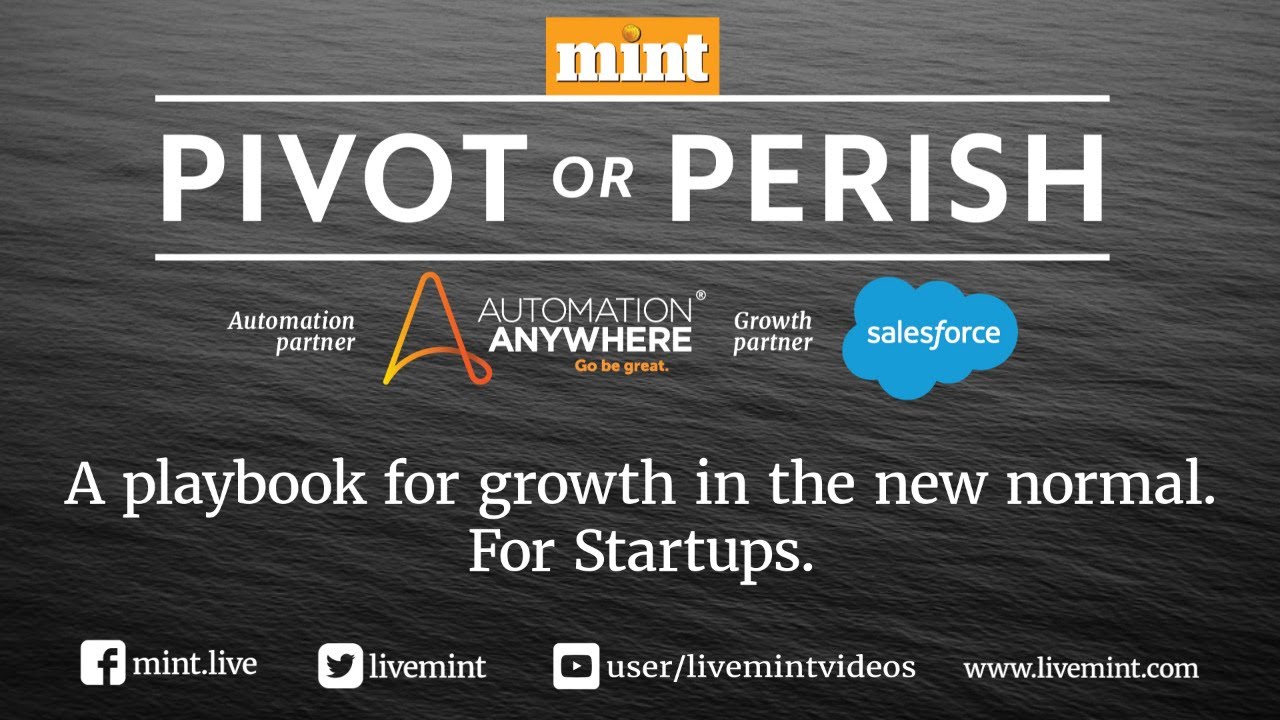 Pivot or Perish: A playbook for growth in the new normal for start-ups - YouTube