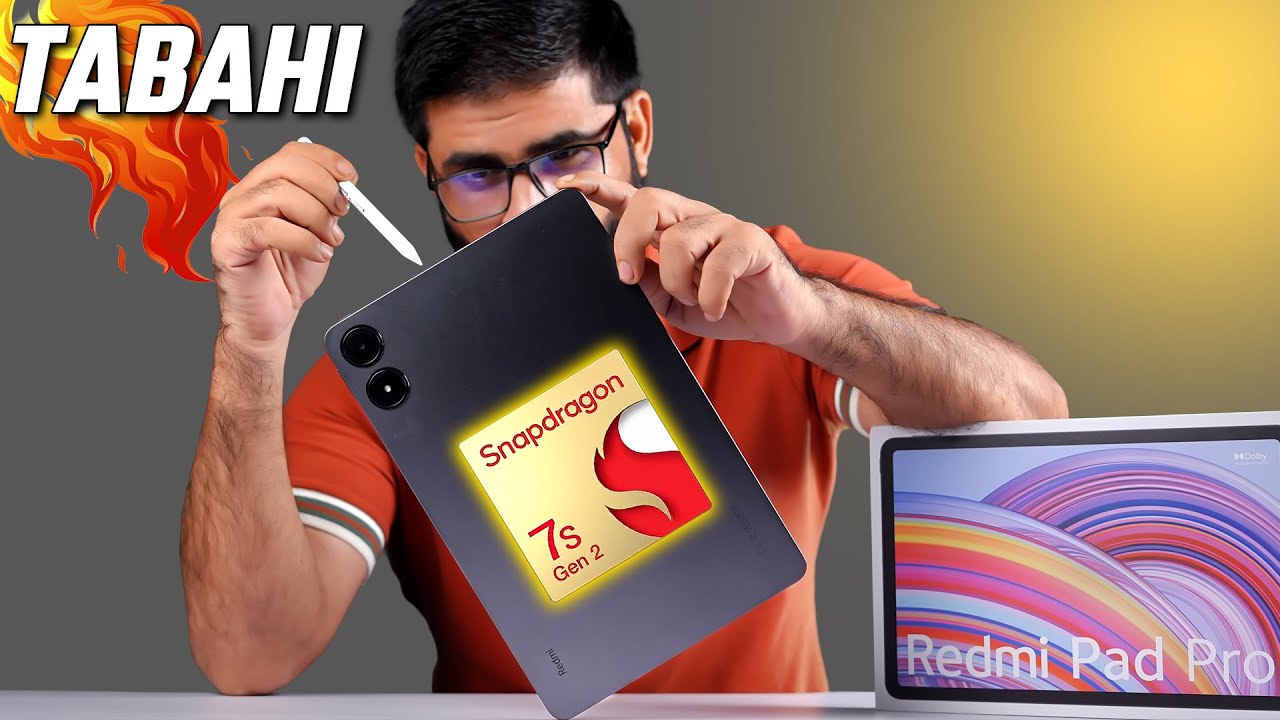 Best Tablet with Snapdragon 7s Gen2 !10000mAh,33watt & more| ft. Redmi ...