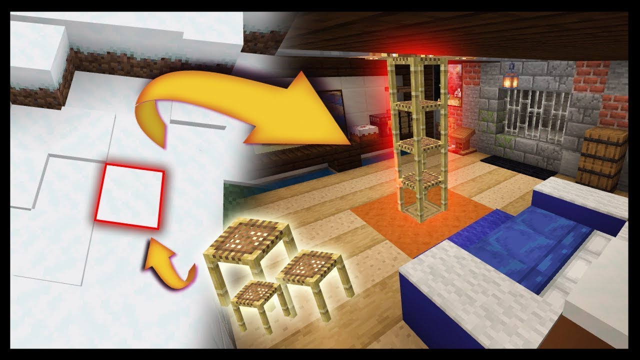 COMO FAZER UMA PASSAGEM SUPER SECRETA COM O ANDAIME NO MINECRAFT - YouTube