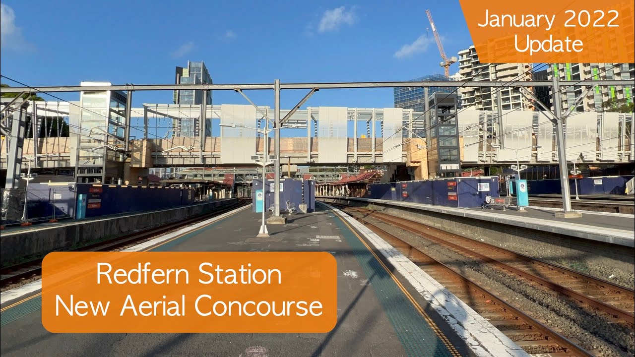Transport for Sydney Vlog 378: Redfern Station New Aerial Concourse ...