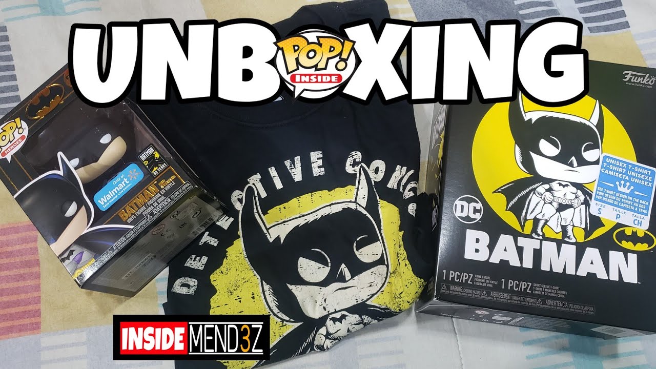 Unboxing batman 270 y T-shirt Funko Pop / Inside Mendez - YouTube