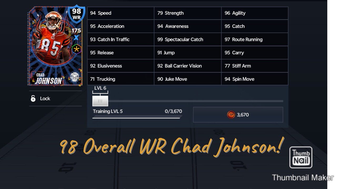 98 Overall Chad Johnson! Madden Mobile 21! - YouTube