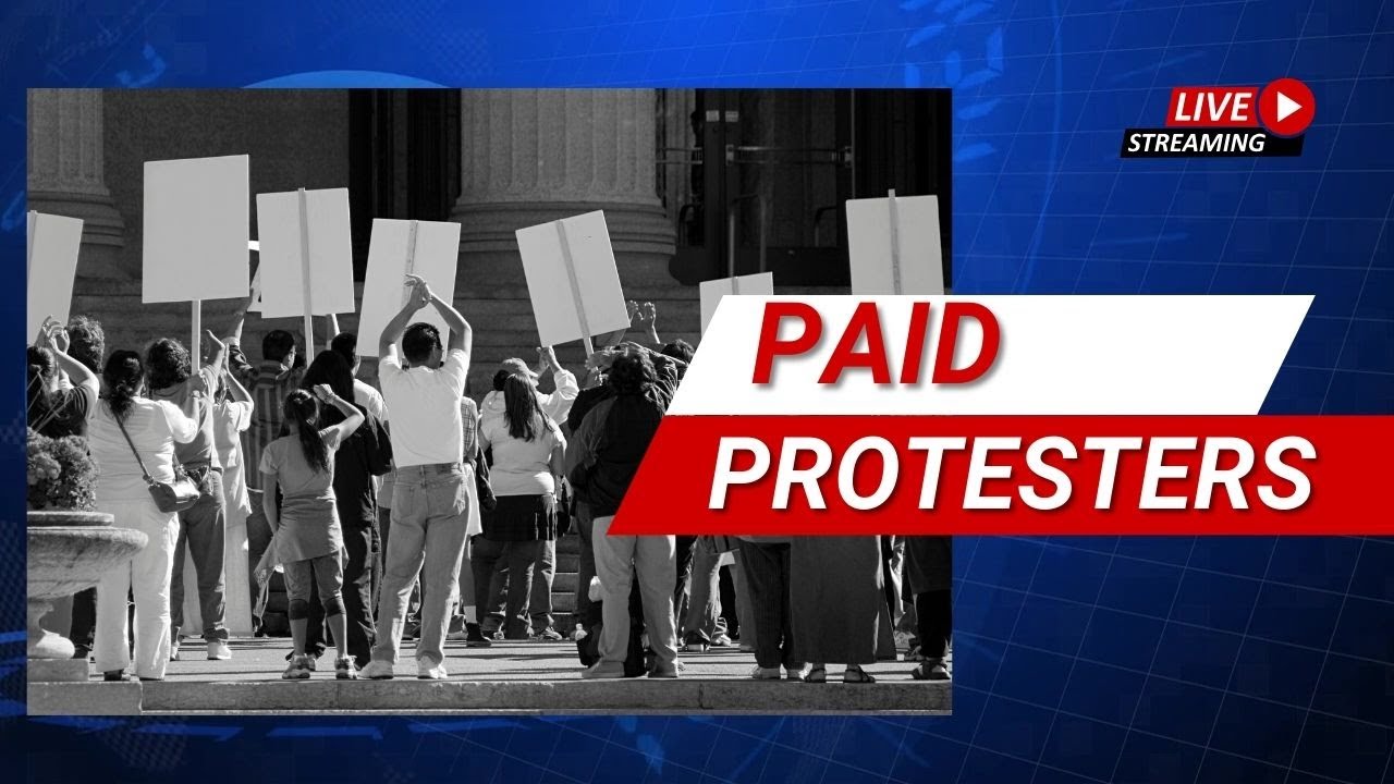 Company Hires Paid Protesters for events - YouTube