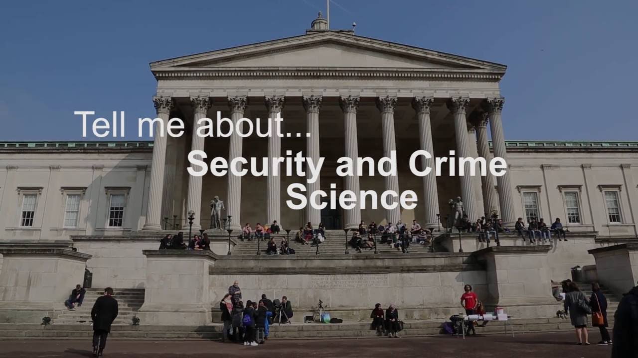 Tell me about Security and Crime Science - YouTube
