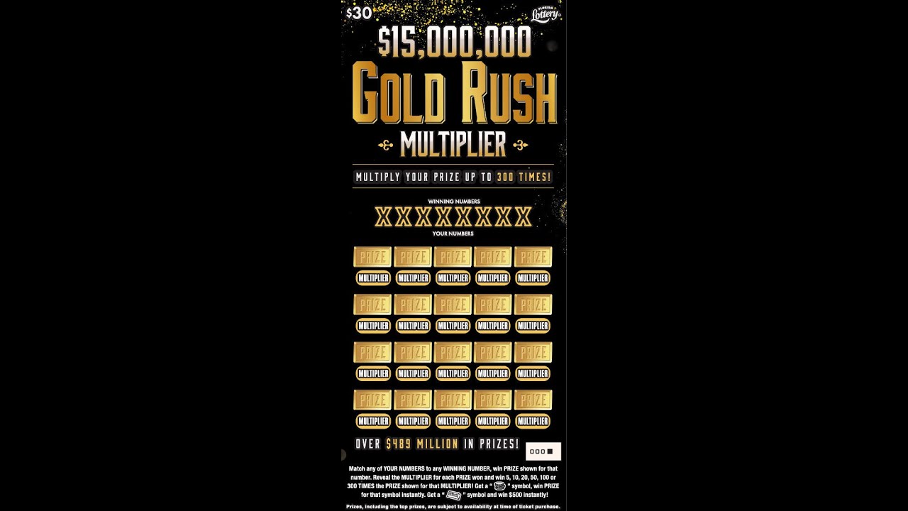 $20 - GOLD RUSH MULTIPLIER- NEW TICKET TUESDAY! WIN! FLORIDA Lottery ...