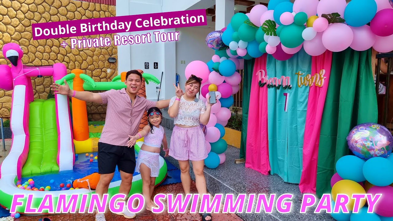 SURPRISE POOL PARTY - Double Celebration | Happy Birthday Daddy O ...