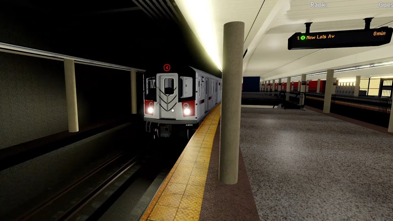 60FPS | MTA ROBLOX: New Lots Avenue Bound Kawasaki R142A (4) Train At ...