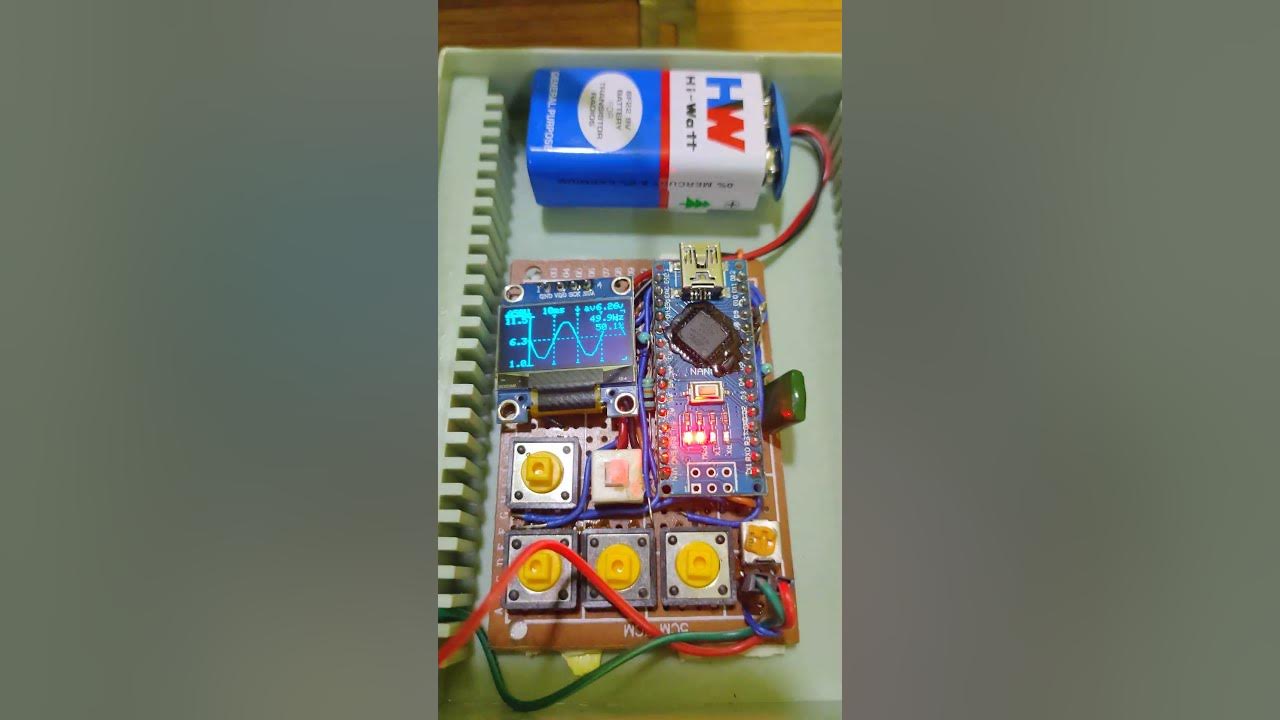 how to make mini oscilloscope, using Arduino nano ⚡⚡ - YouTube