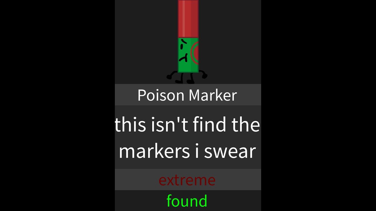 How to get Poison Marker in Find the bfb Characters (920) - YouTube