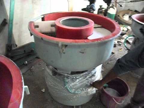 vibro deburring machine - YouTube