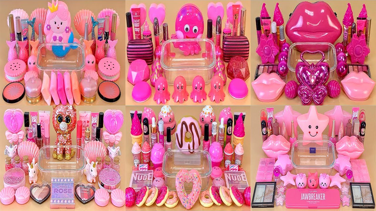 6 in 1 Video BEST of COLLECTION PINK SLIME 💗💗💗 💯% Satisfying Slime ...