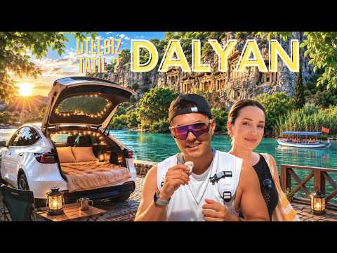 Dalyan’da Kaya Mezarlarına Karşı Tesla’da Uyuduk! | İztuzu Plajı