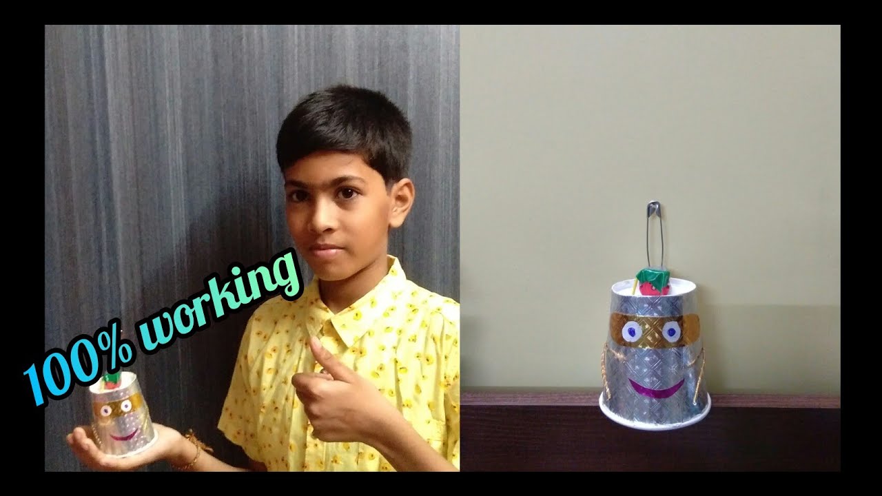 How to make simple robo ||school project robo||paper cup robo for kids ...