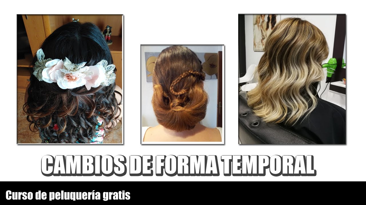 Cambios de forma temporales en el cabello - YouTube