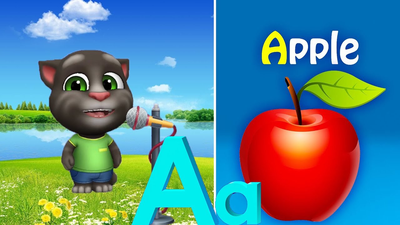 My Talking Tom Singing - A For Apple - ABC Alphabet Song | Talking tom ...