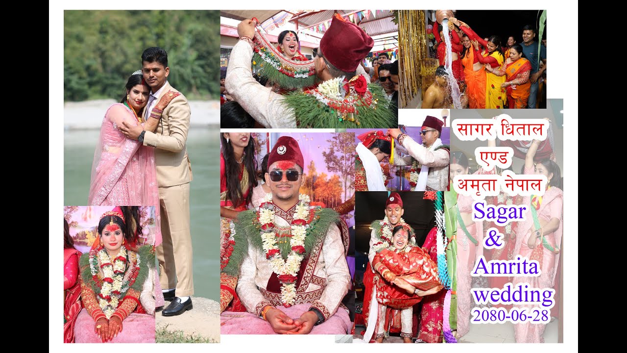 Wedding Moments of Sagar with Amrita सागर एणडअमृता 2080-06-28 - YouTube
