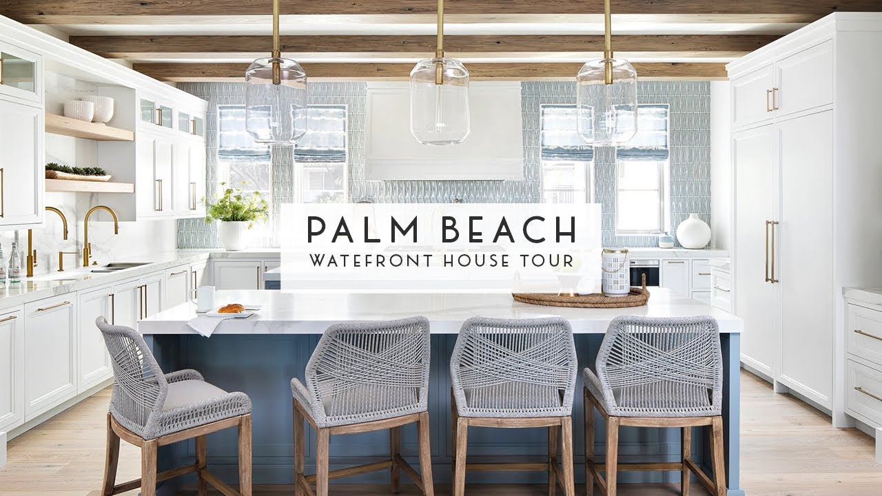 House Tour | Palm Beach Waterfront | HW Interiors - YouTube
