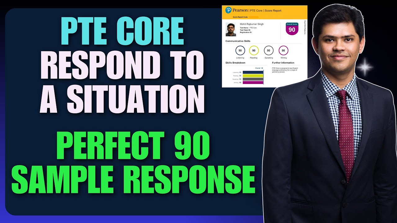 PTE Core Respond to a Situation Question and Sample Answer For a CLB 9 ...