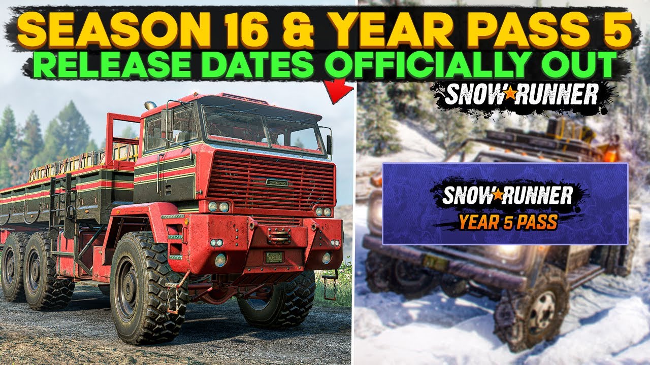 New Season 16 Update and Year 5 Pass Release dates in SnowRunner ...