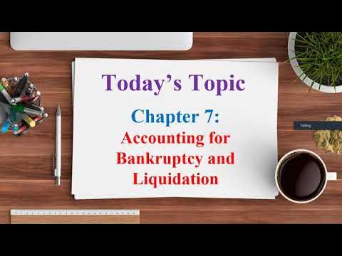 Advanced Accounting 1 CHAPTER 7 BANKRUPTCY PART 1 BBA 3RD YEAR - YouTube