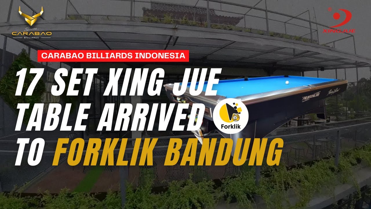17 SET XING JUE TABLE ARRIVED ON FORKLIK BANDUNG - CARABAO BILLIARDS ...
